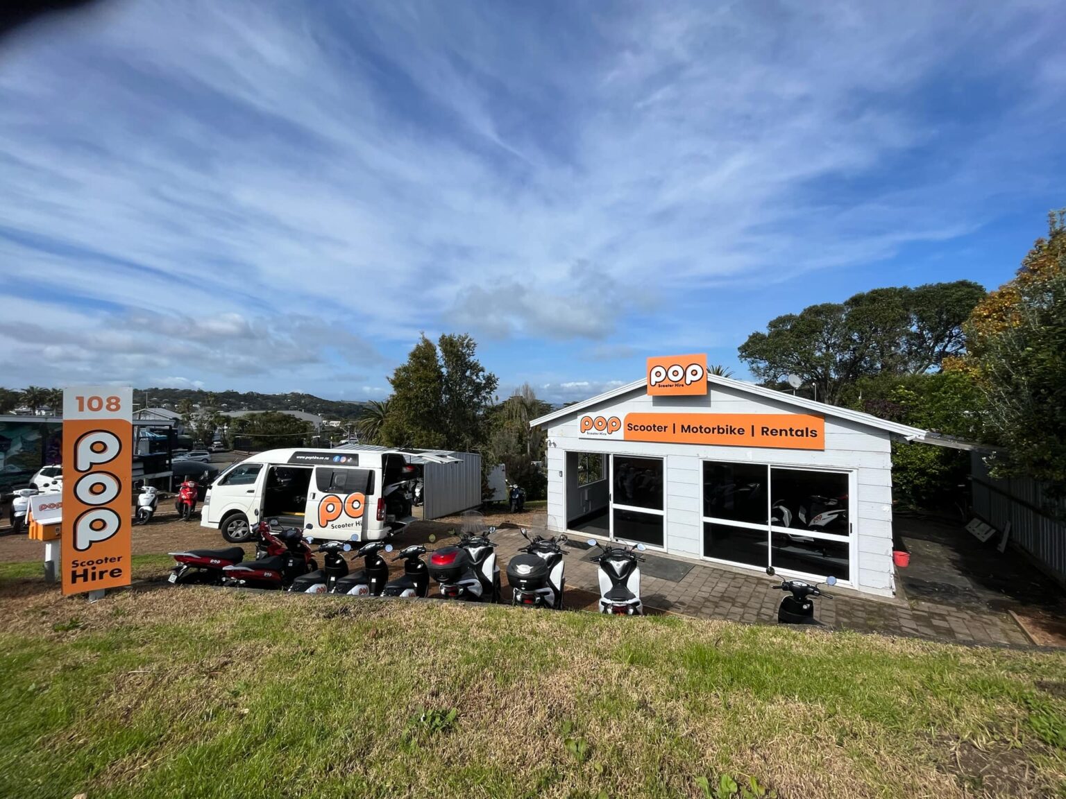 Pop Scooter Hire - Overview of Waiheke Island