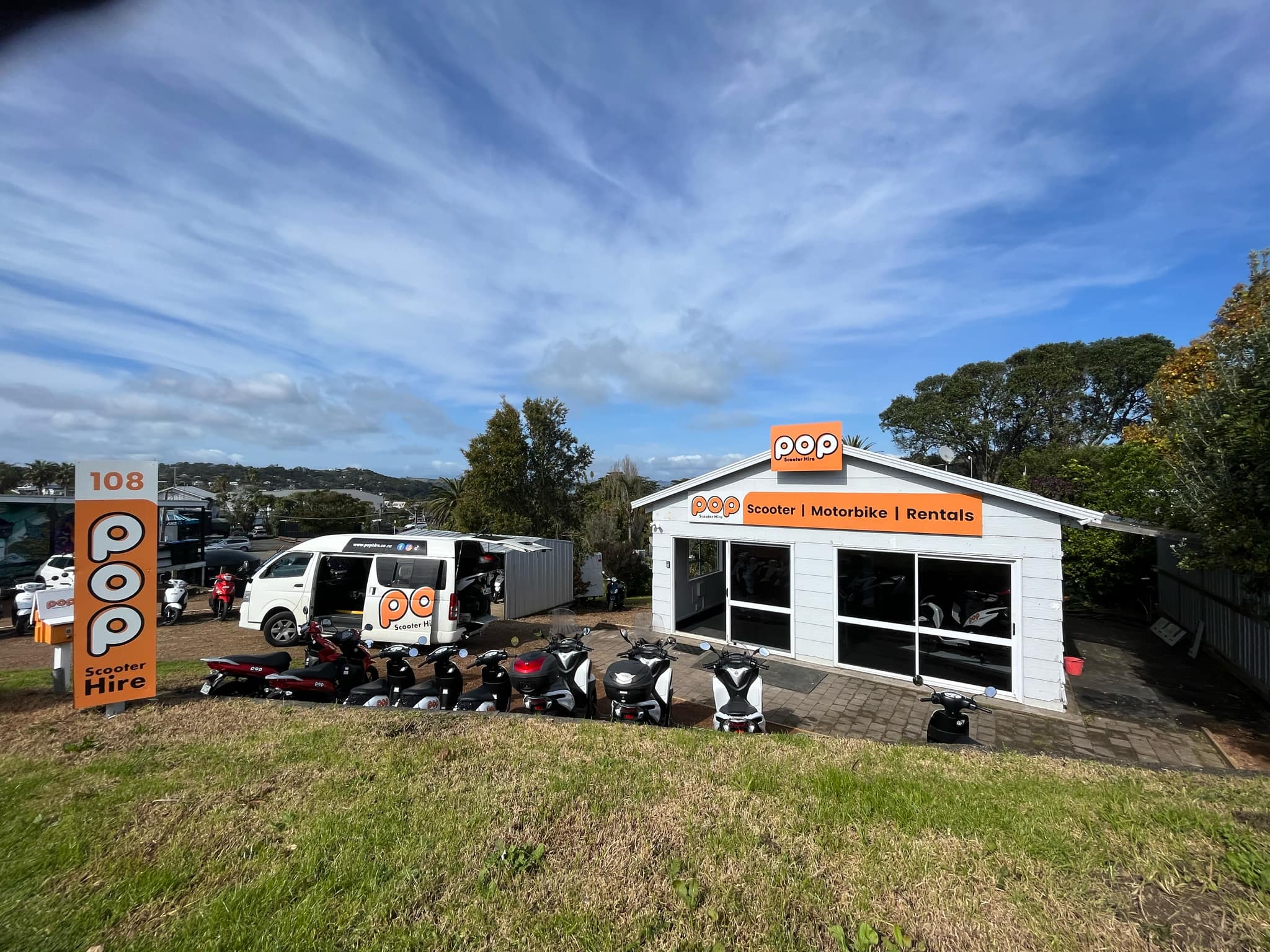 Pop Scooter Hire - Overview of Waiheke Island