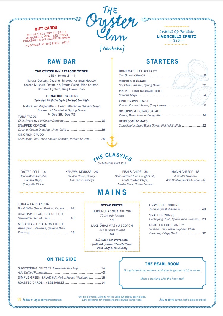 The Oyster Inn - Overview of Waiheke Island