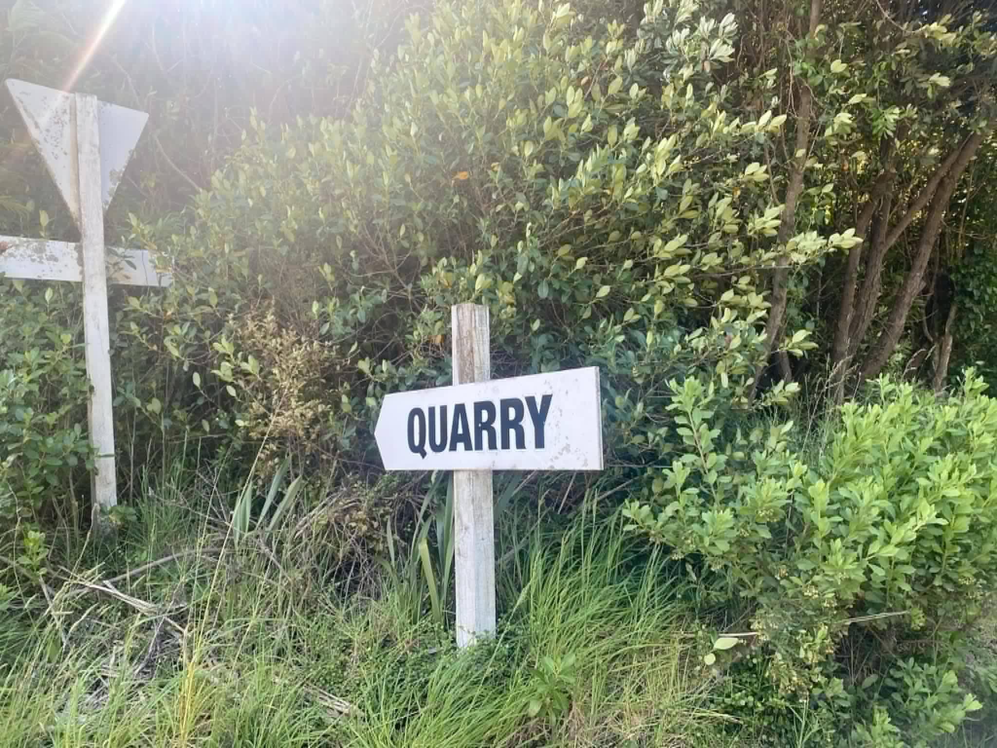 Hoporata Quarry - Overview of Waiheke Island