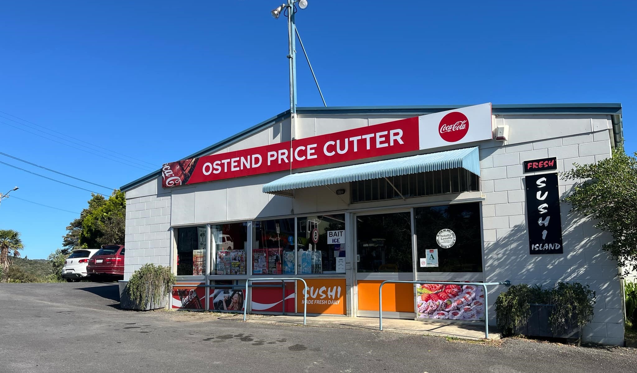 Ostend Price Cutter (Closing down) - Overview of Waiheke Island