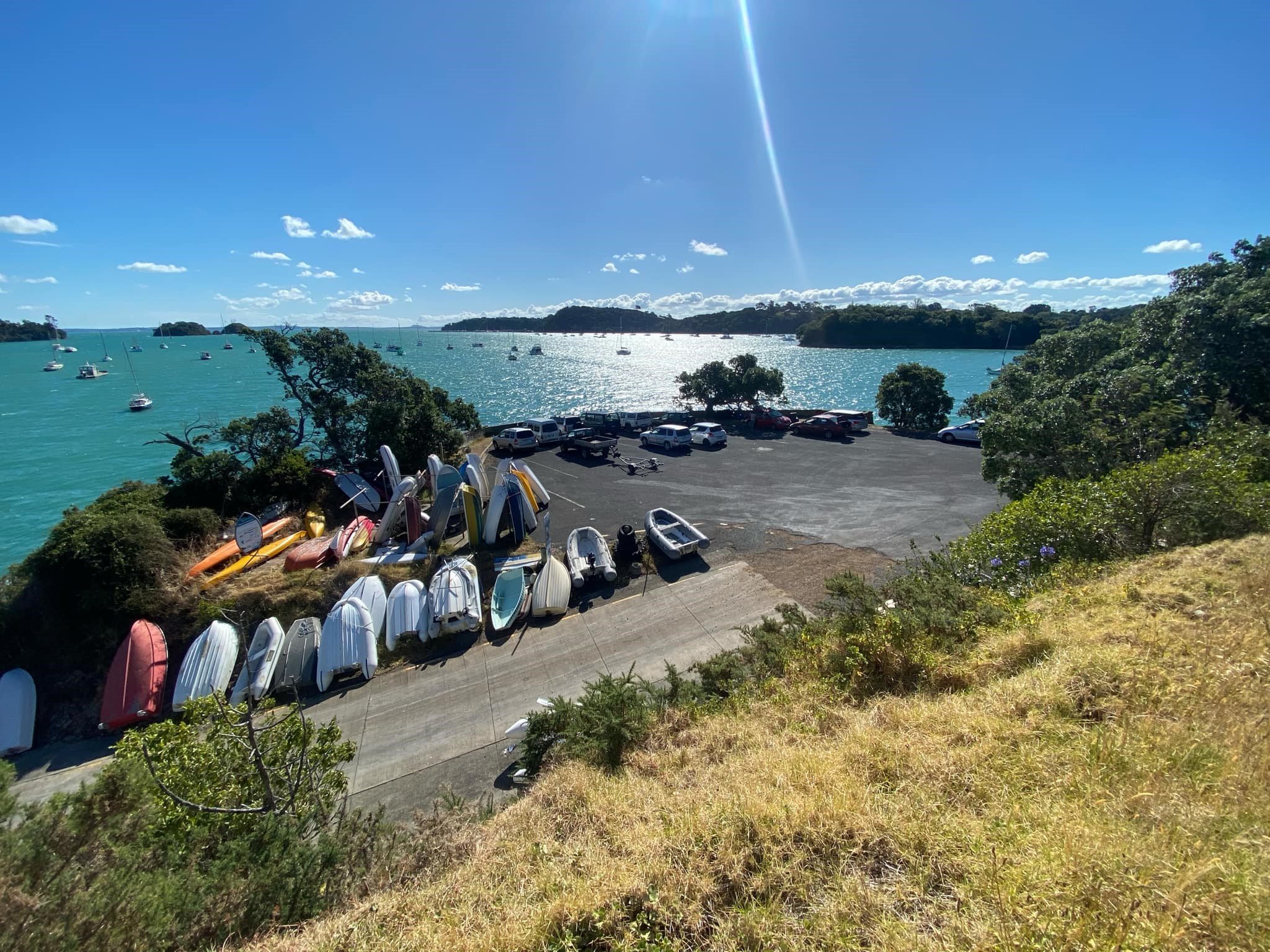 Wharf Road Boat Ramp - Overview of Waiheke Island