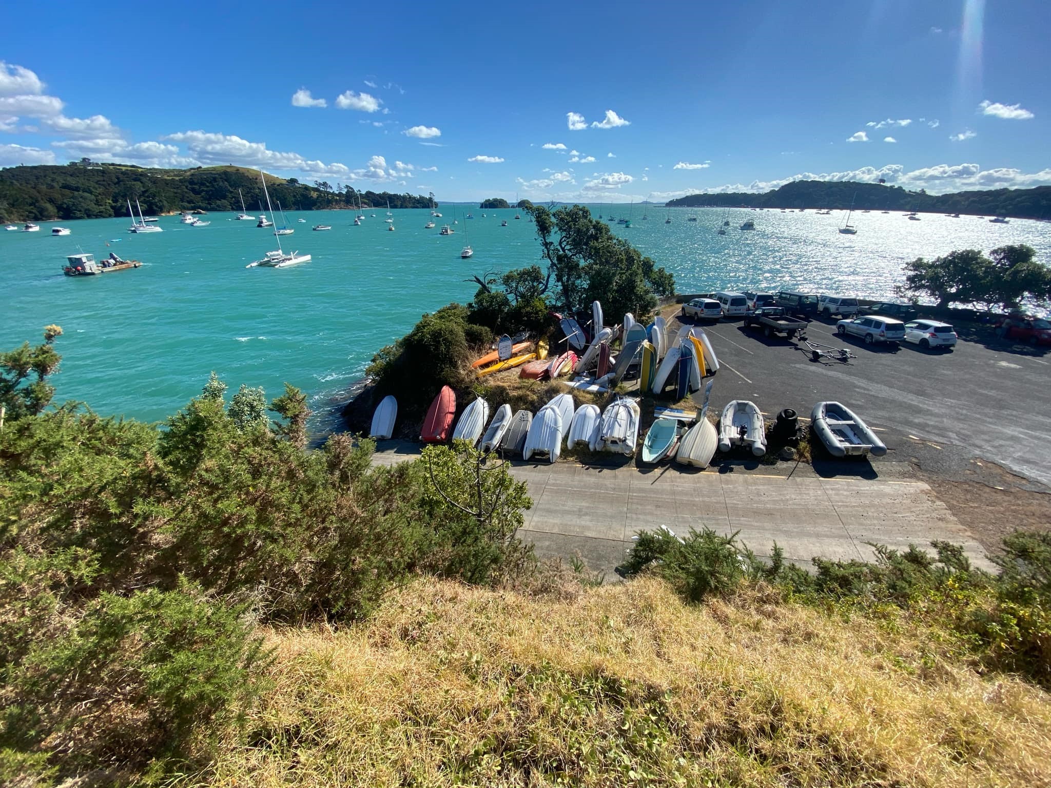 Wharf Road Boat Ramp - Overview of Waiheke Island