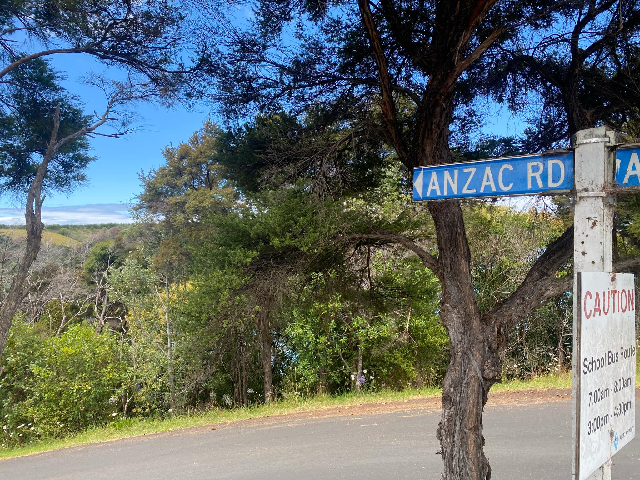 Anzac Road - Overview of Waiheke Island