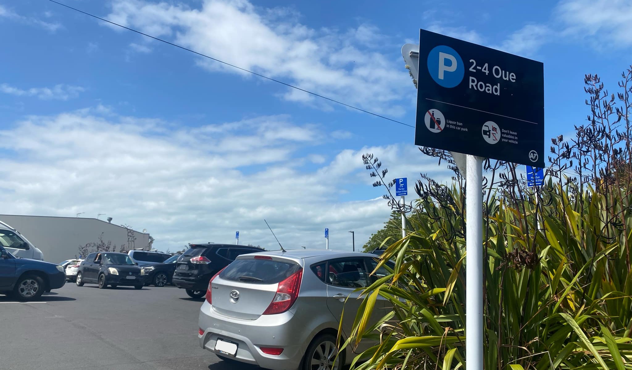 Oneroa Main Carpark - Overview of Waiheke Island
